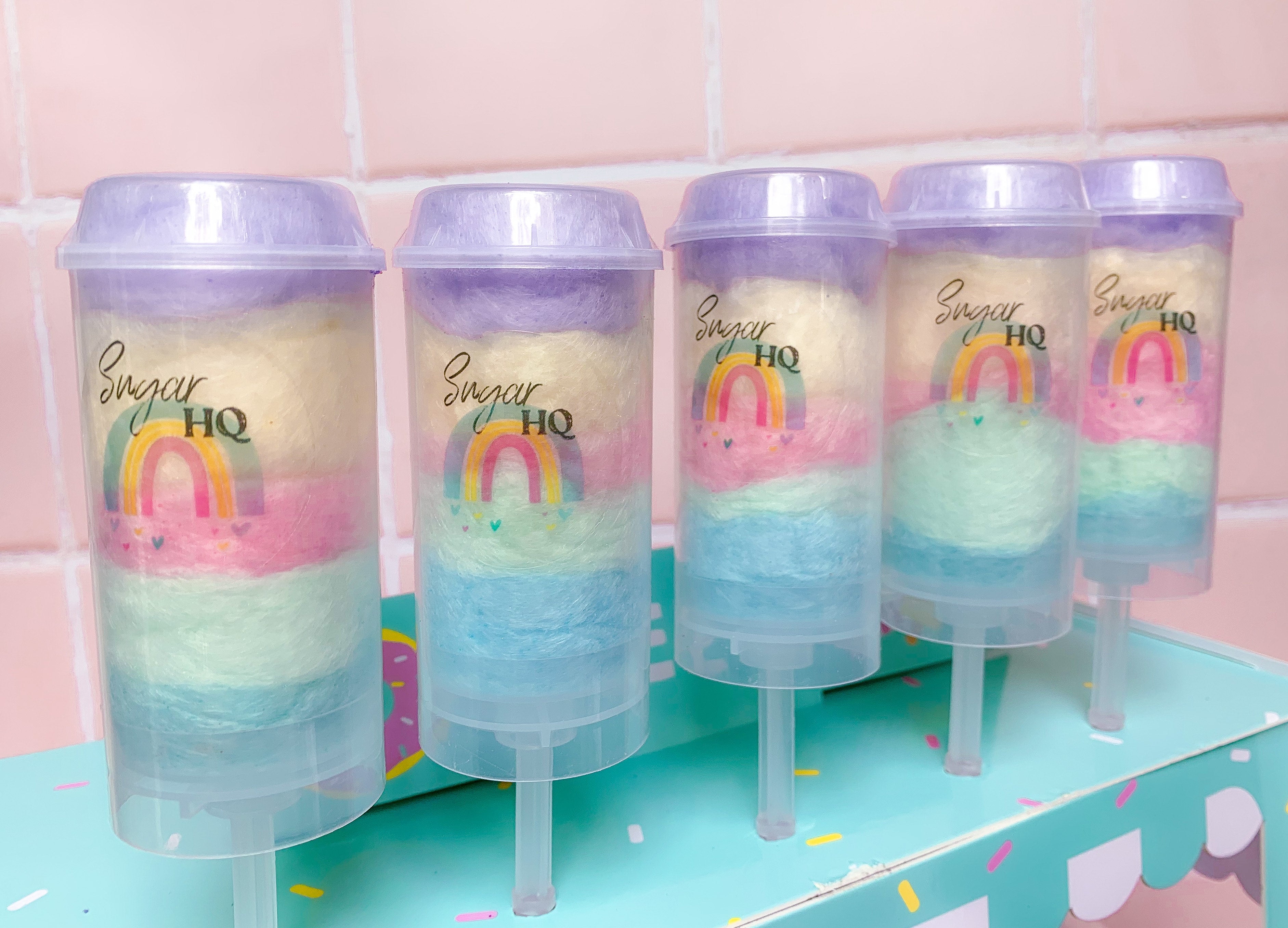 RAINBOW FAIRY FLOSS POP x 1 (minimum of 5 items please) | Sugar HQ