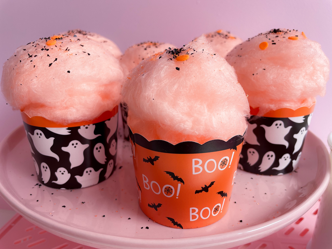BOO HALLOWEEN FLOSS CUPCAKES (6 pack) | Sugar HQ